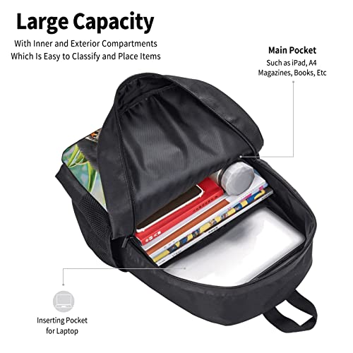 Xubrextas 2pcs Backpack Set For Boys,Red Panda Backpacks And Lunch Box For Girl Elementary Bags Teens Bookbags