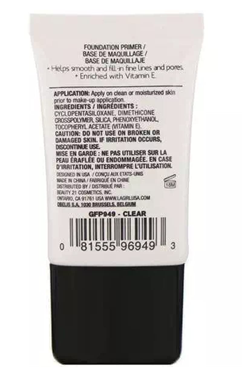 L.A. Girl High Definition Smoothing Face Primer With Vitamin E, Assortment, 0.5 Fl Oz (Pack of 3)