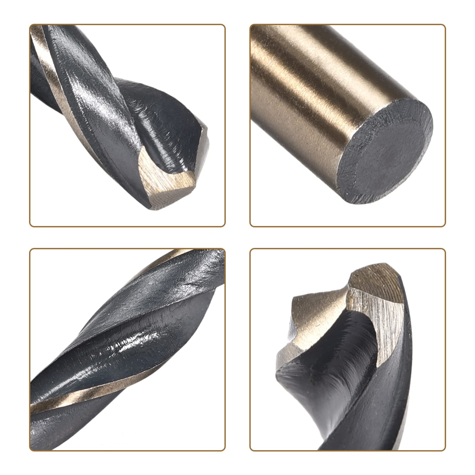 uxcell Reduced Shank Twist Drill Bits 2.5mm with 2.5mm Shank 10 Pcs, Metric Hand Tap M3 Thread 0.5 Pitch 3 Straight Flutes 5 Pairs