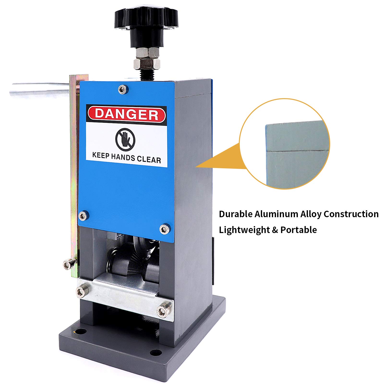 Manual Wire Stripper Machine 0.06"-1" Wire Stripping Machine 60ft/Min Cable Strippers For Recycling Scrap Copper Wire