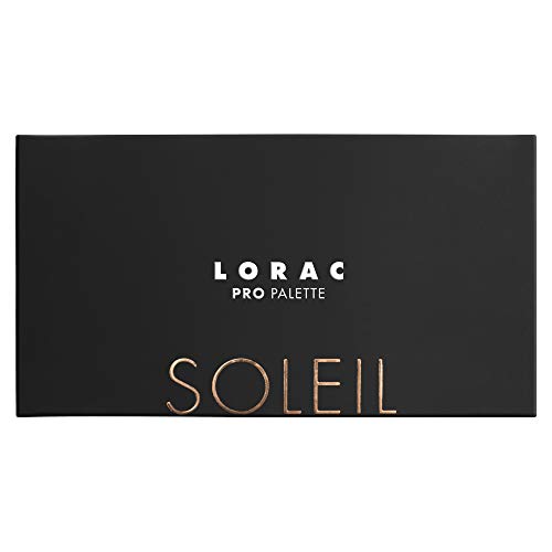 LORAC PRO Matte & Shimmer Eyeshadow Palette, Soleil | Glitter | Mirror Compact | Cruelty Free, Gluten Free, Vegan