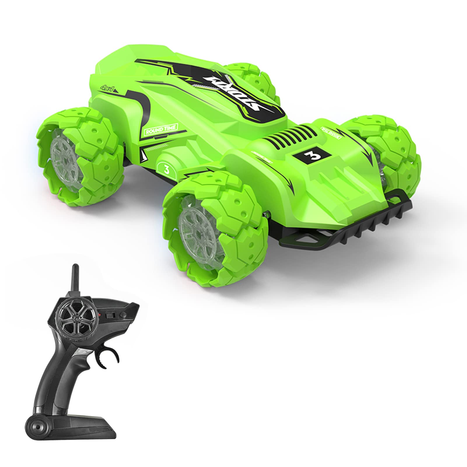IKAYAA RC Stunt Car,2.4GHz Remote Control Car,RC Car Toy for Kids Boys,360 Degree Rotation with Light