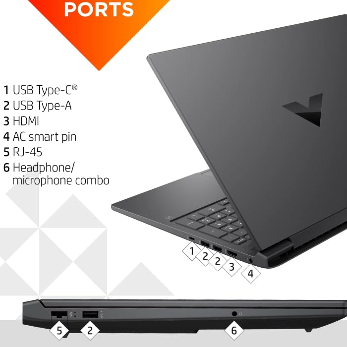 Hp Victus 16.1"" FHD 144Hz Gaming Laptop | Intel Core i7-13700H | 16GB RAM DDR5 | 2TB SSD | NVIDIA GeForce RTX 4060 | Backlit | Windows 11 Home | Bundle with USB 3.0 Hub, Mica Silver