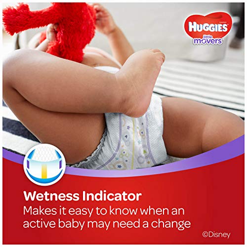 HUGGIES LITTLE MOVERS Diapers, Size 6 (35+ lb.), 76 Ct., GIANT PACK (Packaging May Vary), Baby Diapers for Active Babies