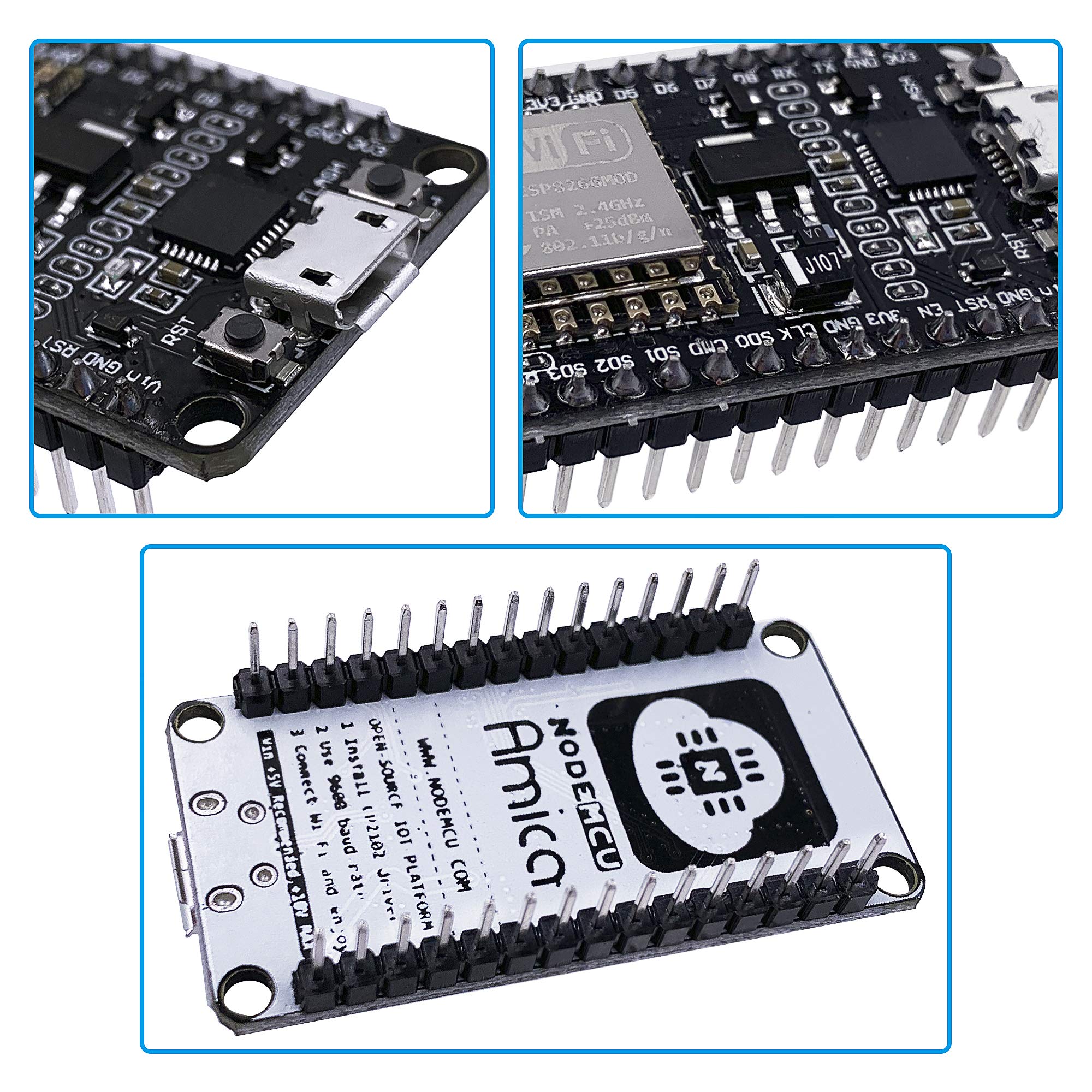 LAFVIN ESP8266 NodeMCU CP2102 ESP-12E WiFi Internet Development Board Wireless Module Compatible with Arduino IDE