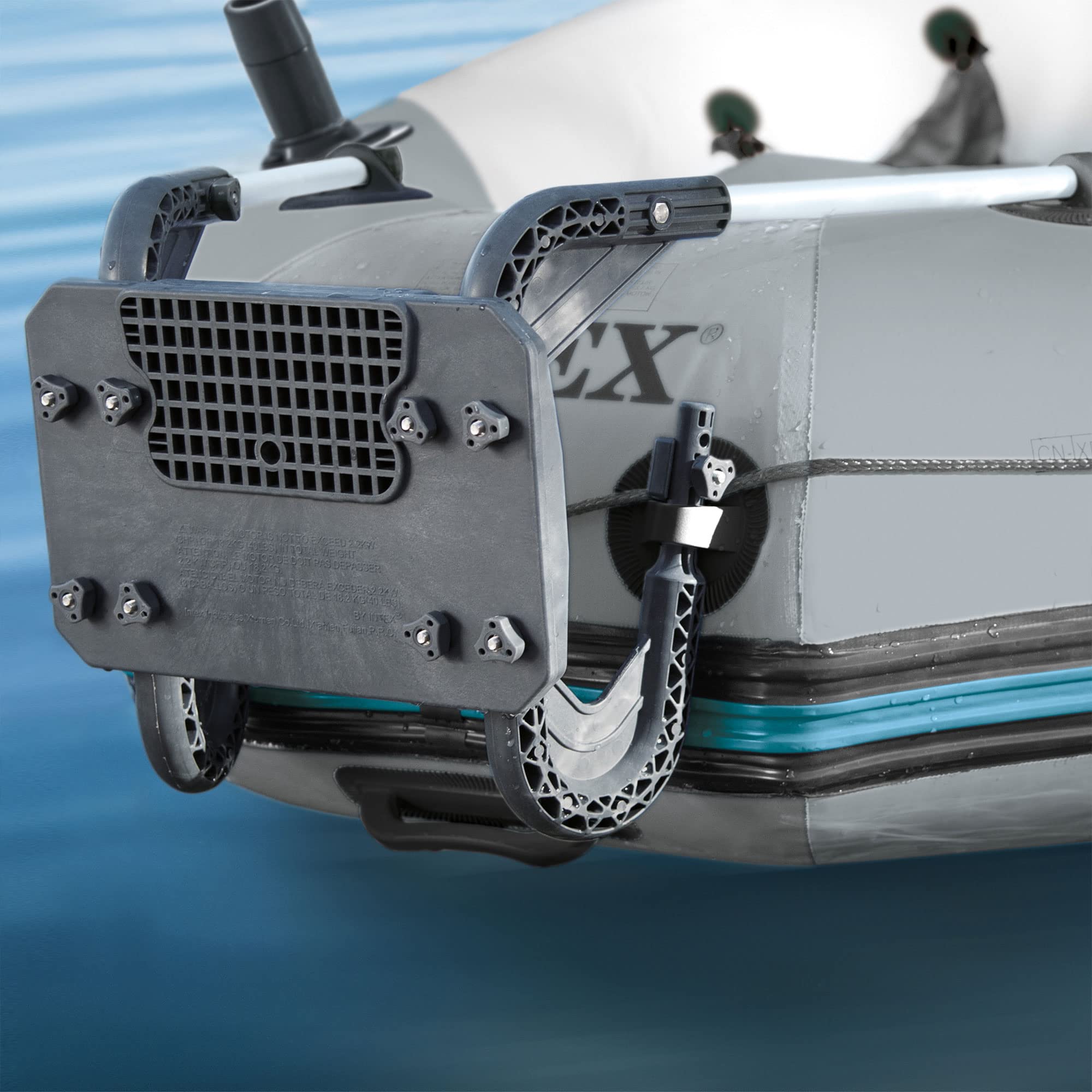 INTEX 68624EP Motor Mount Kit: Easy to Attach β Heavy-duty Composite Mount β Marine Plywood β Aluminum Support Arms β Fits up to 3.0 HP Motors