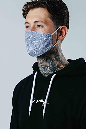 Hype ADULT LIGHT BLUE PAISLEY ADJUSTABLE FACE MASK