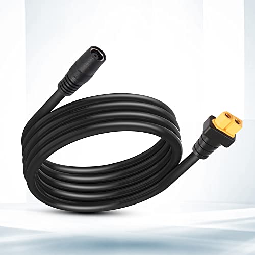 PNGKNYOCN DC 8mm to XT60 Power Cable 14AWG DC 8mm Female to XT60 Female Adapter Cable for Solar Panel Portable Power Station Solar Generator(1.5M/4.9Ft)