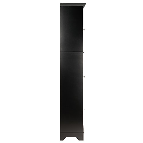 Winsome Wood Alps Tall Cabinet with Glass Door and Drawer