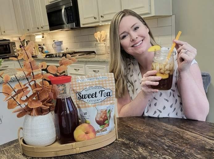Iced Tea Bags Georgia Peach One Gallon Size,10 Gallon Per Pack, Unsweetened Caffeinated Quick Brew Real Southern Ice Tea by Southern Sweet Tea Company