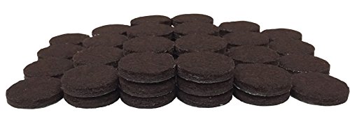 Shepherd Hardware 9873 1-Inch Heavy Duty Self-Adhesive Felt Furniture Pads, 48-Count, Brown