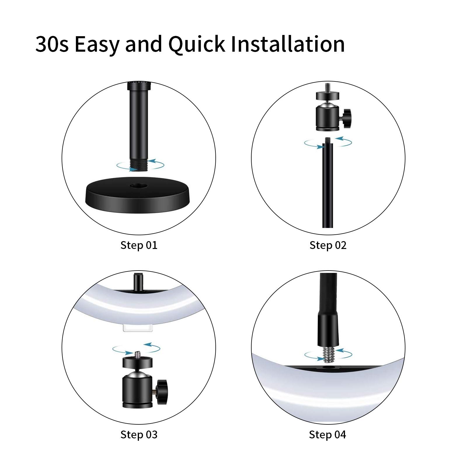 LED Ring Light, 10-inch Desktop Dimmable Beauty Smartphone Ring Light with Stand Cell Phone Holder and Wireless Remote for Makeup, Portrait Photography, Videos, Live Streaming