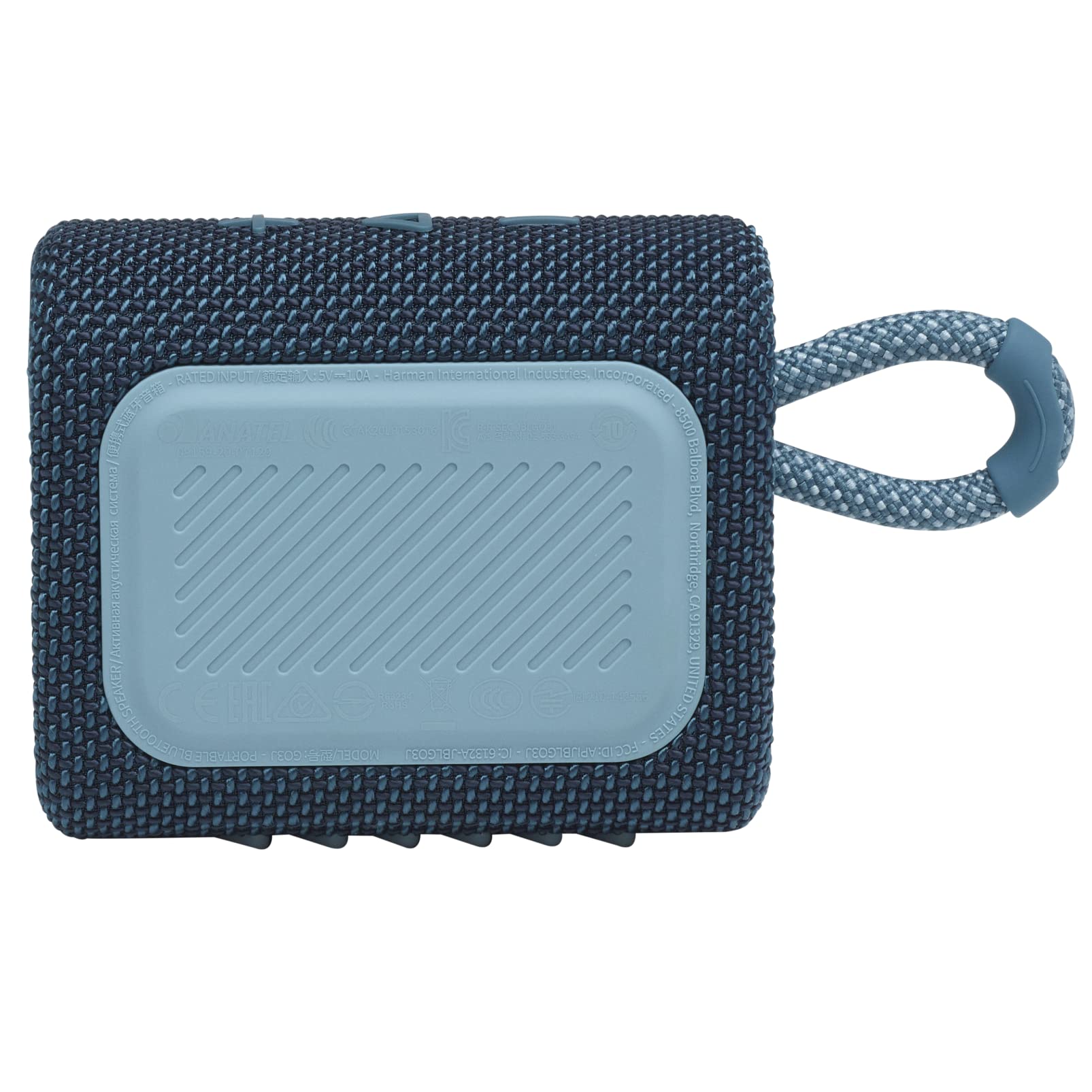 JBL GO 3 Waterproof Ultra Portable Bluetooth Speaker Bundle with gSport Deluxe Hardshell Case (Blue)