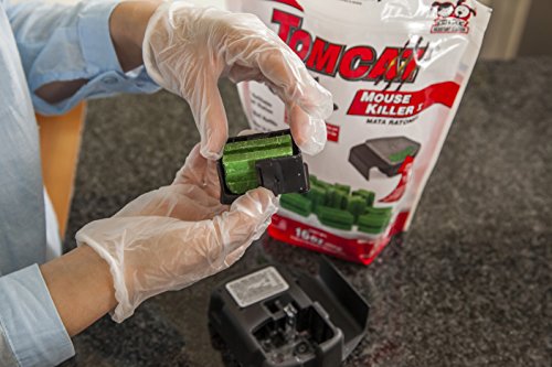 Tomcat Mouse Killer I Tier 1 Refillable Mouse Bait Station, 1 Station with 4 Baits (Box)