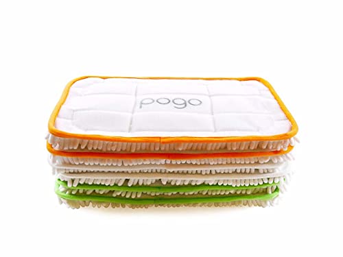 Pogo Electric Mop 4000 RPM Pro Package - Cleans Any Surface. Includes 6 Mop Heads, 2 XL Batteries.