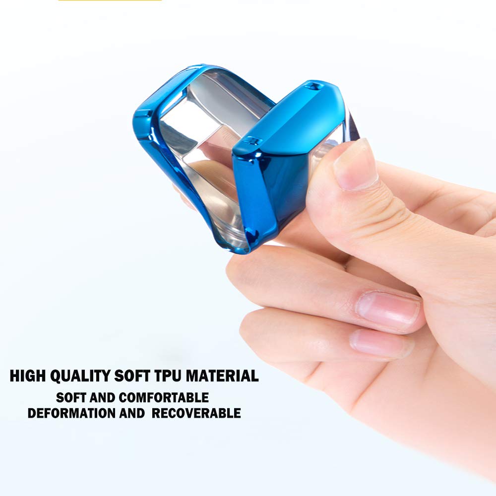 K LAKEY Key Fob Cover Without Lexus Logo,Suitable for Lexus 2013-Up RX is ES GS LS NX RS GX LX RC LC Key Fob,Smart Car Key Soft TPU Case Keyless Shell