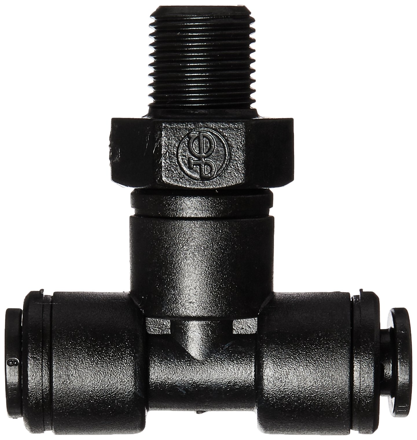 John Guest PM100401E Swivel Branch Tee, 4 mm x 1/8" BSPT (Pack of 10)