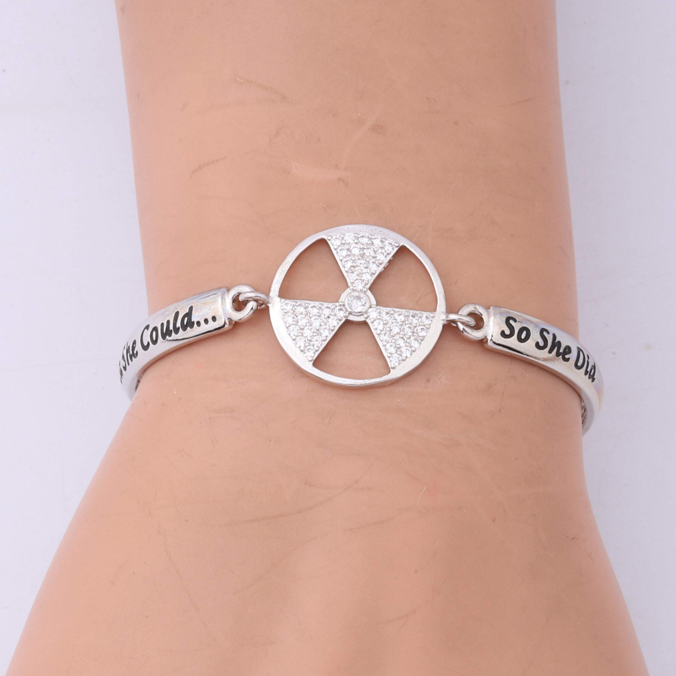MAOFAED X-Ray Tech Gift Radiographer Gift She believed She Could So She Did Radiology Technologist Gift Radiologist Gift Radiology Graduation Gift Future X-Ray Tech Gift (she believed x ray silver)