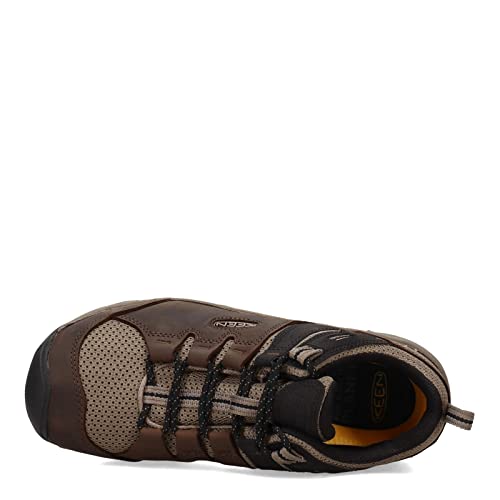 KEEN Men's Steens Vent Low Height Breathable Hiking Shoes, Brown, 10