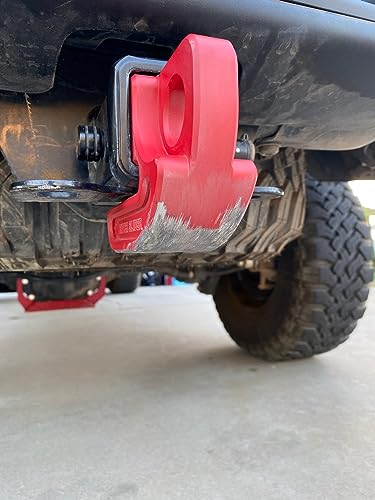 Universal Hitch Slider Skid Protection for Most 2" Hitch receivers (Red)