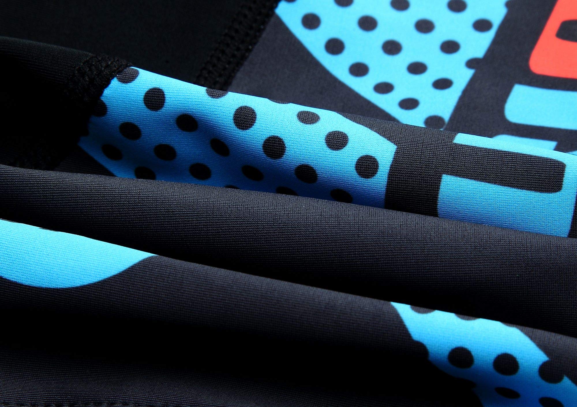 Inkpoo Men's Cycling Shorts 3D Padded with 3 Pockets Bicycle Riding Tights Quick-Dry Half Pants Blue 2XL