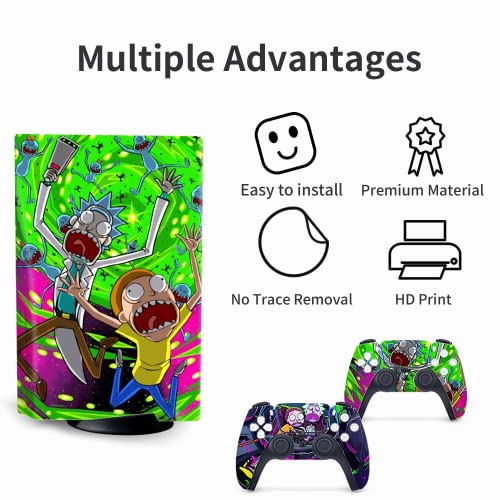 XSUID P-S5 Skin - Disc Edition Anime Console and Controller Accessories Cover Gift Full Set Green
