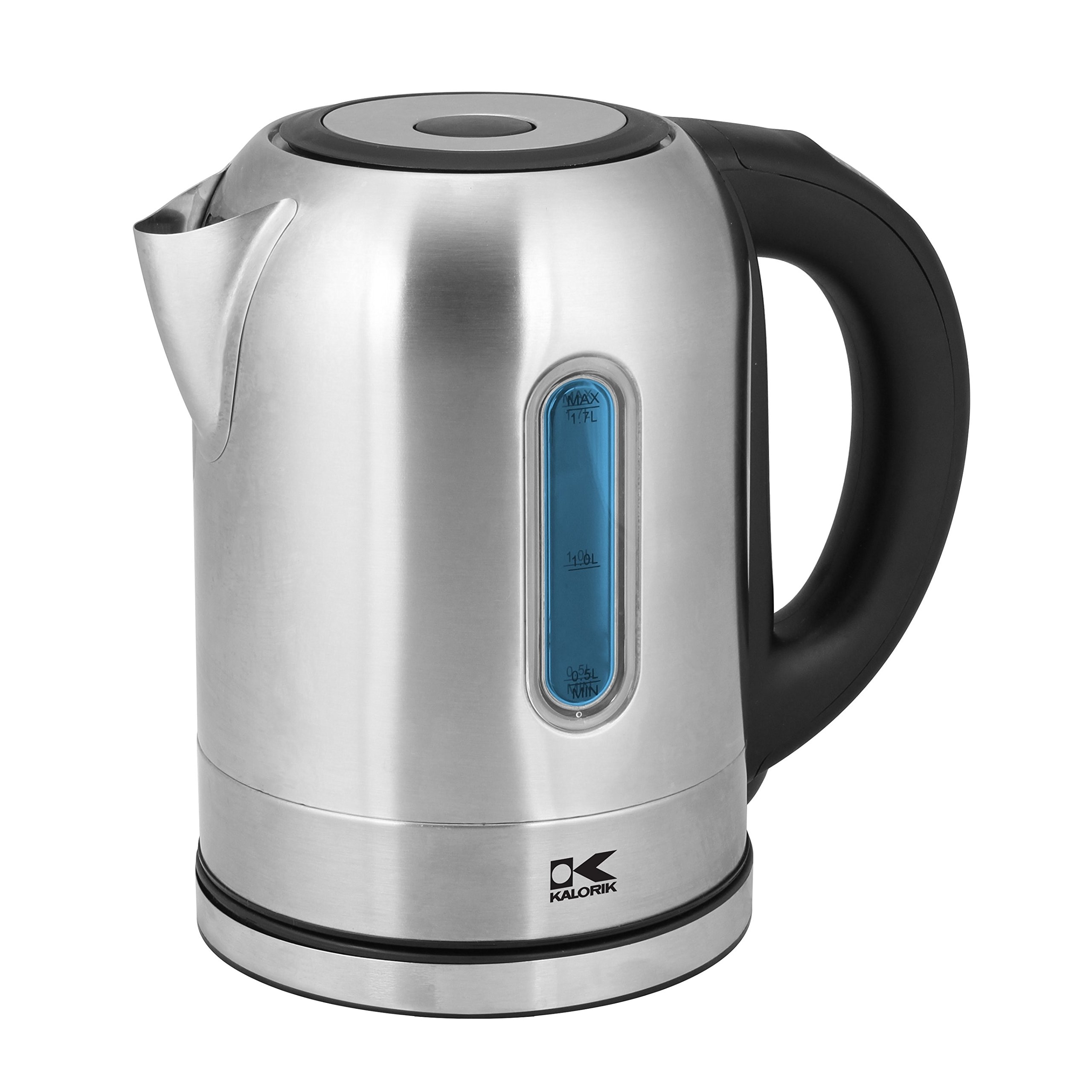 Kalorik JK 40770 SS Led Water Kettle, Stainless Steel, 57-Ounce