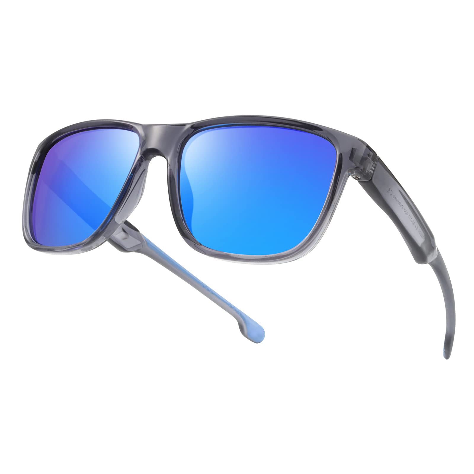 POLARKING Vintage Polarized Sunglasses for Men and Women Sport Driving Shady Rays Rectangle Sun Glasses 100% UV Protection Matte G15
