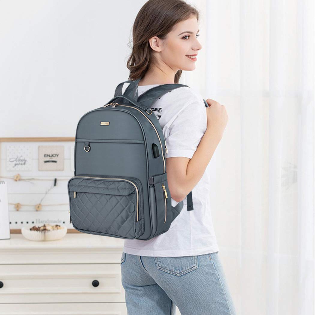 LANDICI Diaper Bag Backpack, Multifunction Travel Back Pack Maternity Baby Changing Bags with Changing Station and USB Charging Port for Mom Dad Boy Girl, Large Capacity, Waterproof, Black