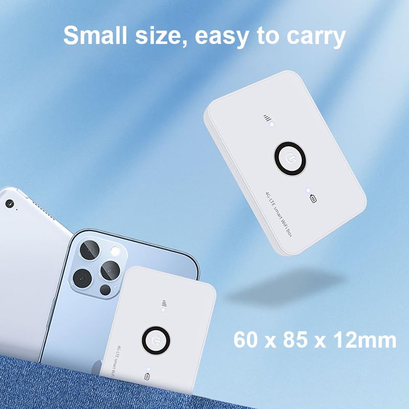 HOSAYA MF906 4G LTE WiFi Modem with Built-in Battery Portable 4G Router with SIM Card Slot High Speed Portable Travel Hotspot Mini Router Unlocked 4G mifiā¦
