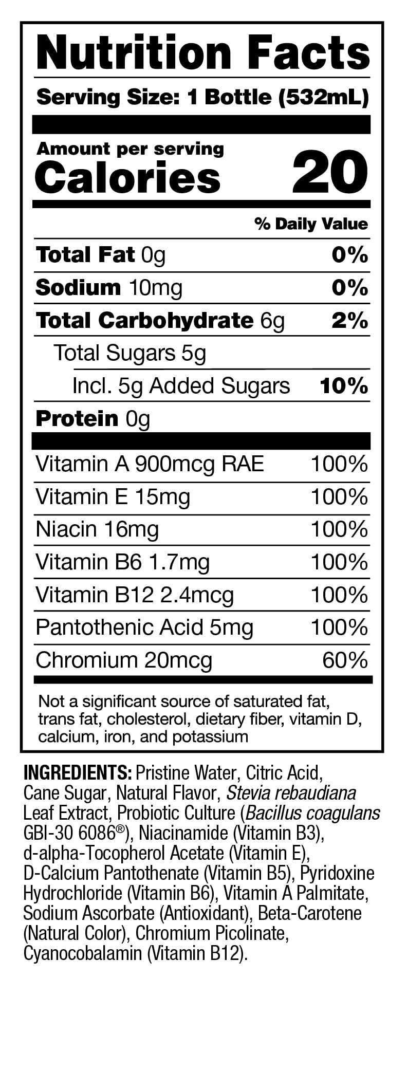 Karma Wellness Flavored Probiotic Water, Pineapple Mango, 18 Fl Oz (Pack of 12), Immunity and Digestive Health Support, Low Calorie, 2 Billion Active Cultures