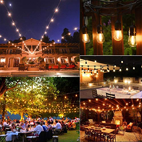 INNOCCY Edison LED S14 Light Bulbs 1W 140 Lumen 2700K Soft-warm Vintage Style Waterproof Bulb Perfect for Outdoor String Lights 30 Pack