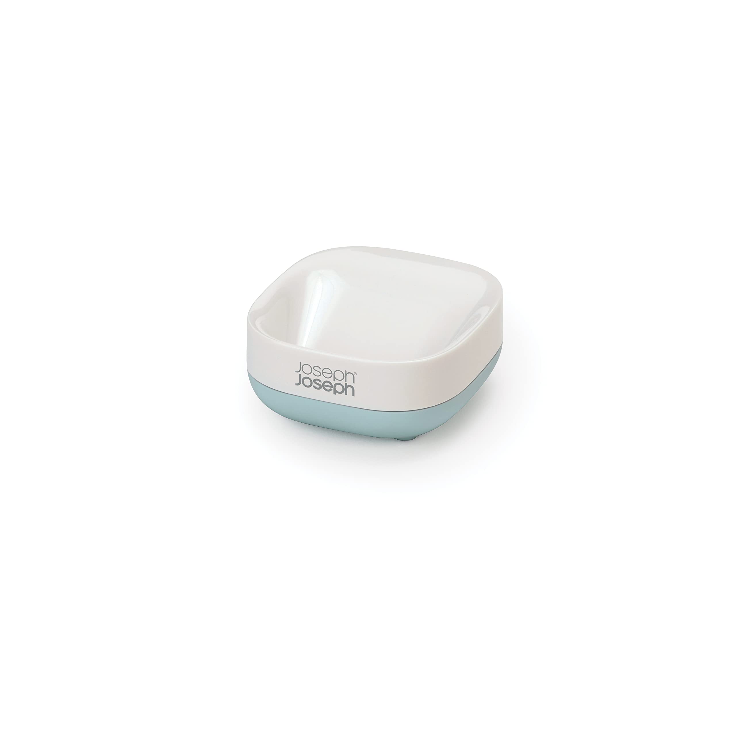 Joseph Joseph 70502 Slim Compact Soap Dish with Drain, Blue 7.1 x 3.6 x 8.4 cm