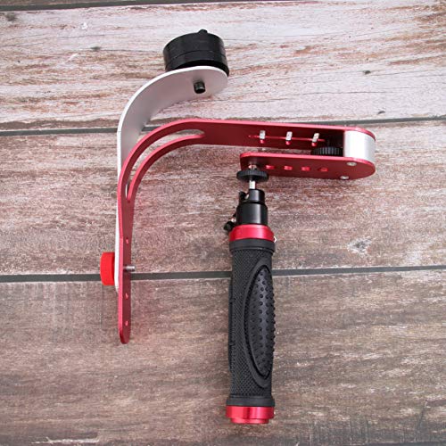 Lurrose Camera Stabilizer Handheld Action Camera Holder Low Position Shooting Detachable Phone Holder for Vlog DV Video Photography Filmmaker