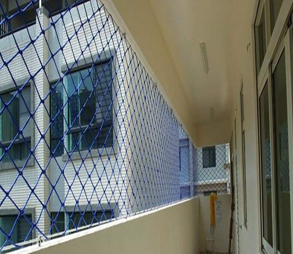 Reflexx RLT Protective net Child Safety Net Balcony Patios and Railing Stairs Netting Safe Rail Net for Kids Pet Toy Sturdy Mesh (6mm Thick*8cm Mesh Hole)(Size:1 * 2m(3 * 7ft))