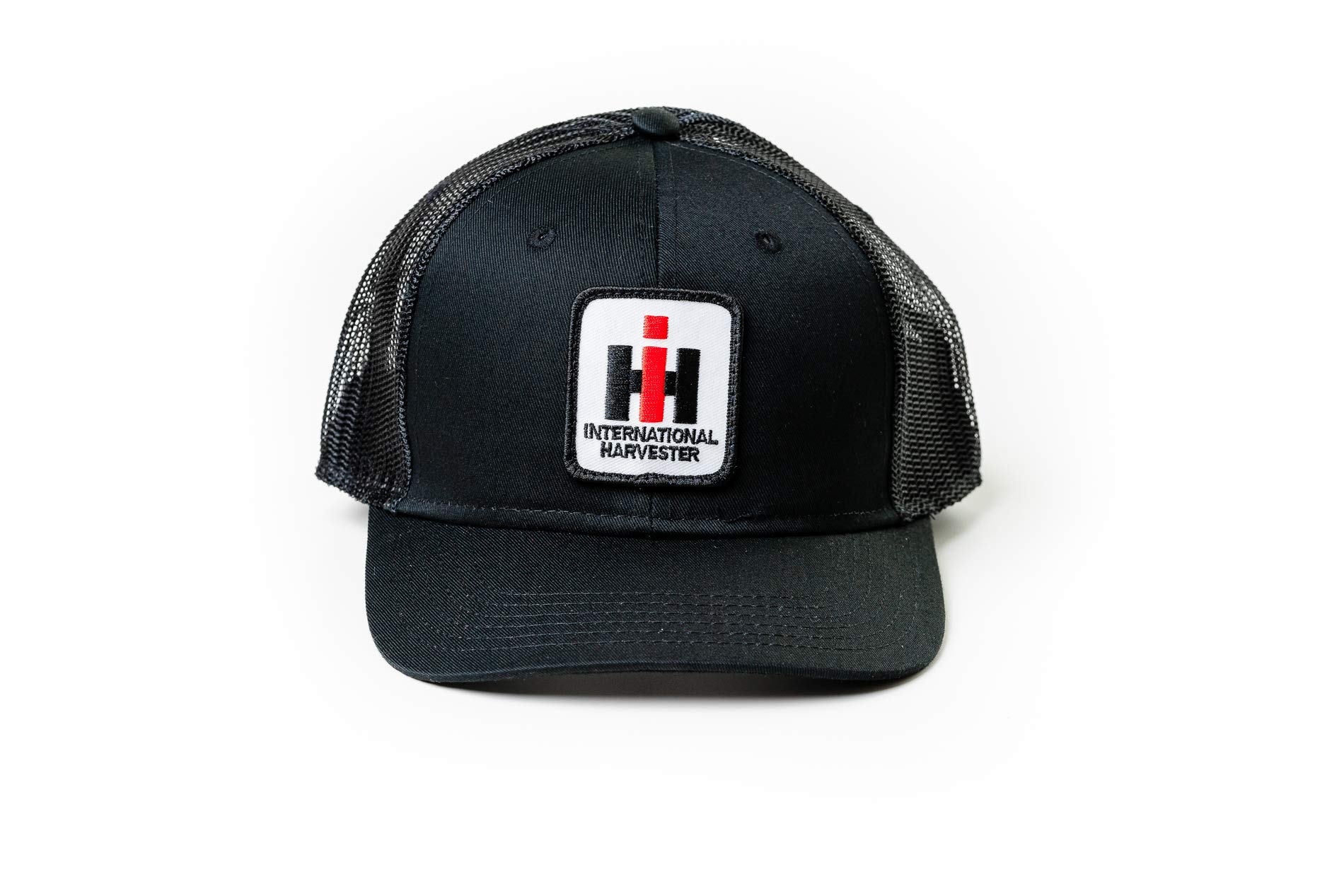 J&D Productions International Harvester IH Logo Hat, Black mesh
