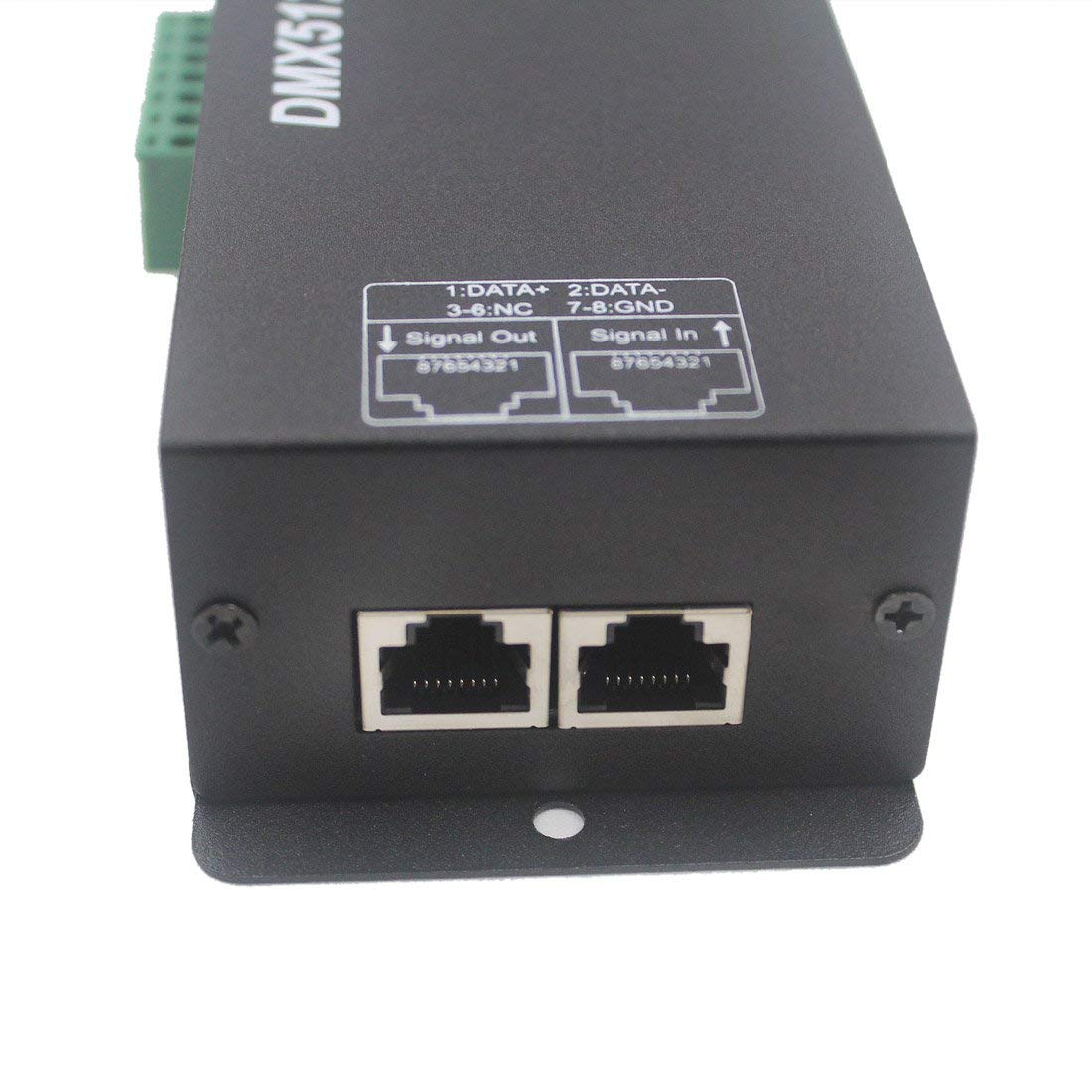 JOYLIT DMX512 Decorder LED Controller 3 Channels 3X8A 288W Digital Display DC 12V-24V for RGB 5050 3528 LED Strip Light