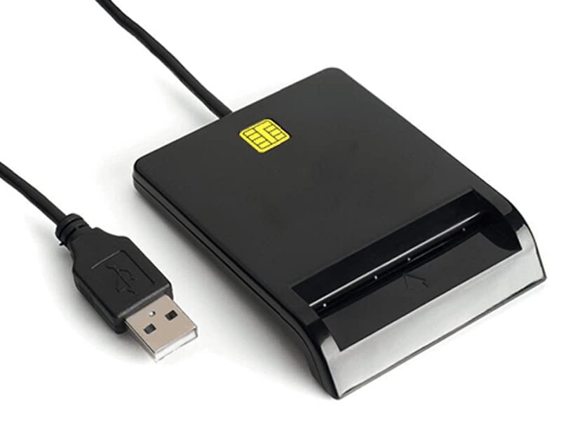 ICUUI USB Common Card Reader, 2.0 Smart CAC Card Reader Military,USB Credit Card Reader,Suitable for Bank Card/ID Card/IC Card,Compatible with Windows,OSX,Linux.