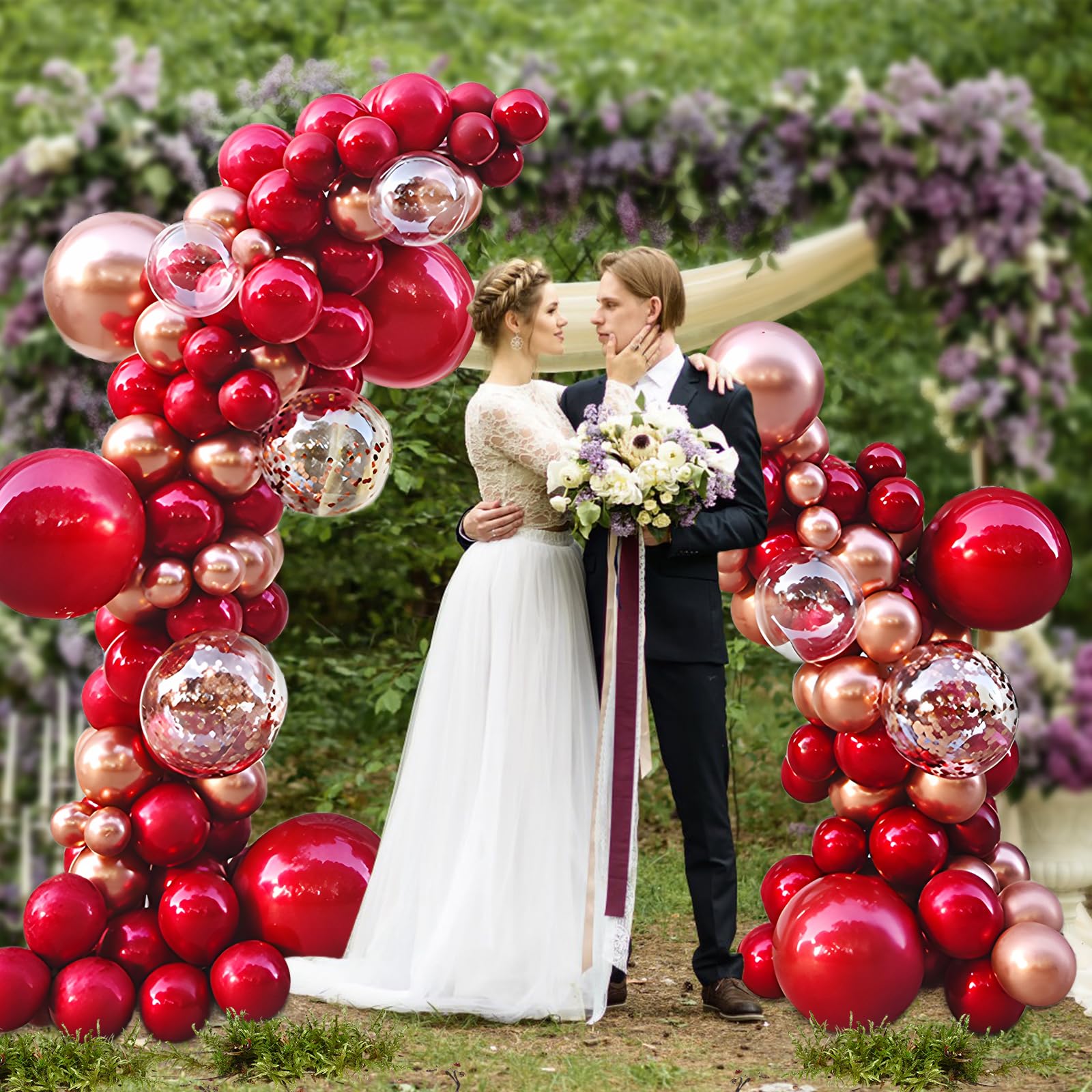 Versatile Balloon Arch Kit - Adjustable 8.2FT & 6FT Bendable Balloon Stand with Bases and Manual Pump, Perfect for Weddings, Birthdays, Baby Showers, Holidays, Graduations, Party Decorations (White)