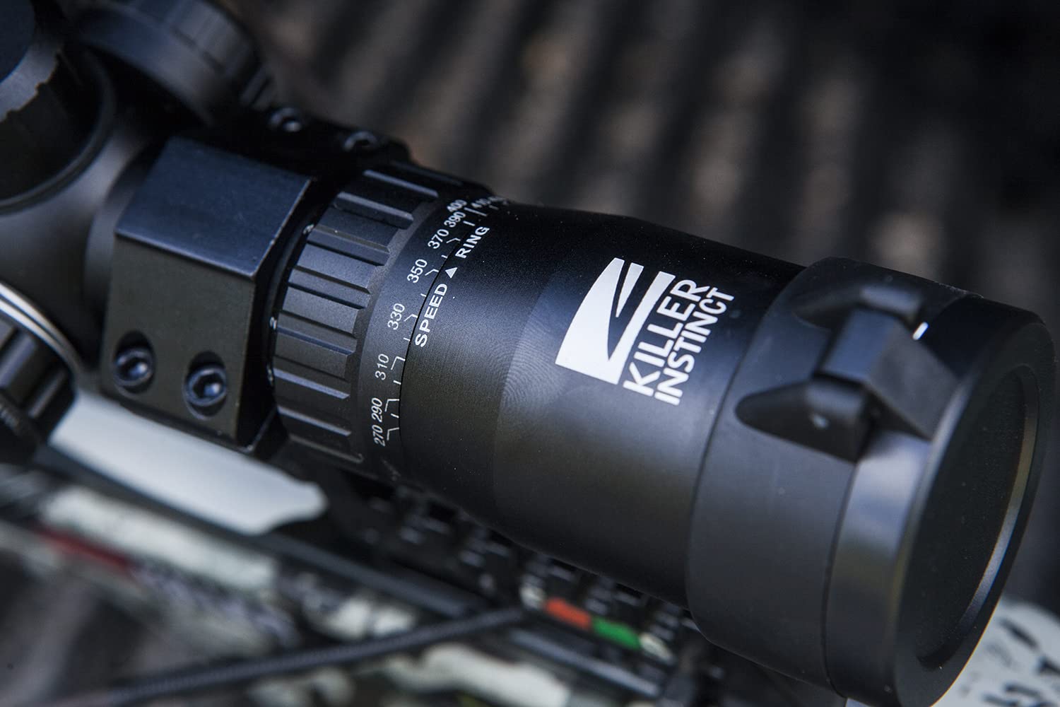 Killer Instinct's Lumix Speedring⢠Crossbow Scope! This Scope Has an Adjustable Ring for Varying Speeds If You are Using Our Heavier Hypr KE Crossbow Bolts! This Scope is 1.5-5 X 32