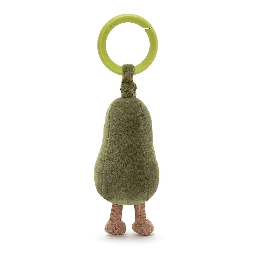 Jellycat Amuseable Avocado Jitter Baby Car Seat Stroller Toy, 6 inches