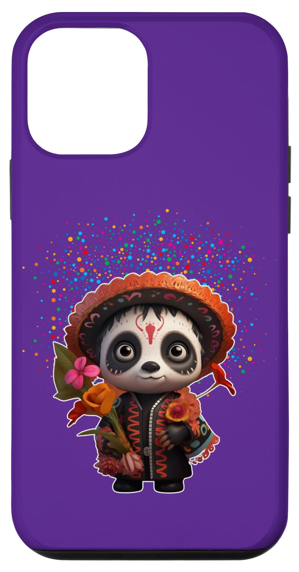 iPhone 12 mini Cute Baby Panda Sugar Skull Dia de los Muertos Calaverita Case