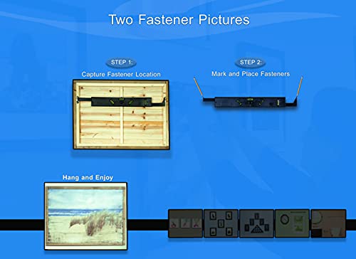 Picture Hanging Tool - The Hanging and Leveling Tool so You get it Perfect The First time. (2-Size Bundle Pack) β Use Never Measure Picture Hanging Kit to Easily Hang Pictures, Collages, and Frames!
