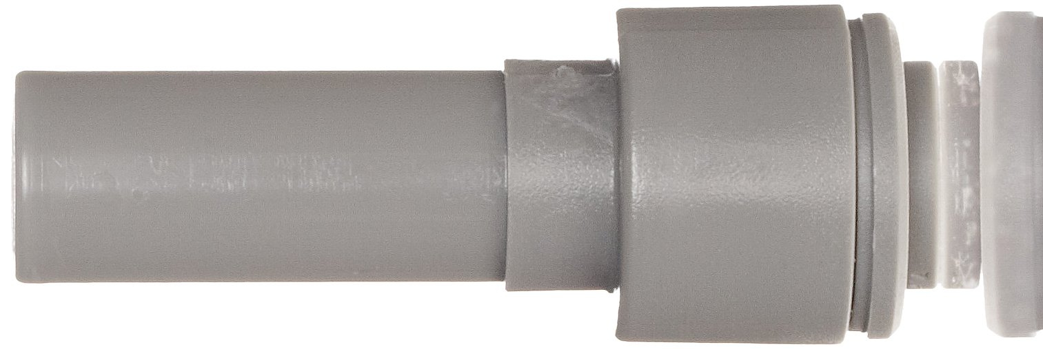 John Guest Acetal Copolymer Tube Fitting, Reducer, 1/4" Tube OD x 3/8" Stem OD (Pack of 10)