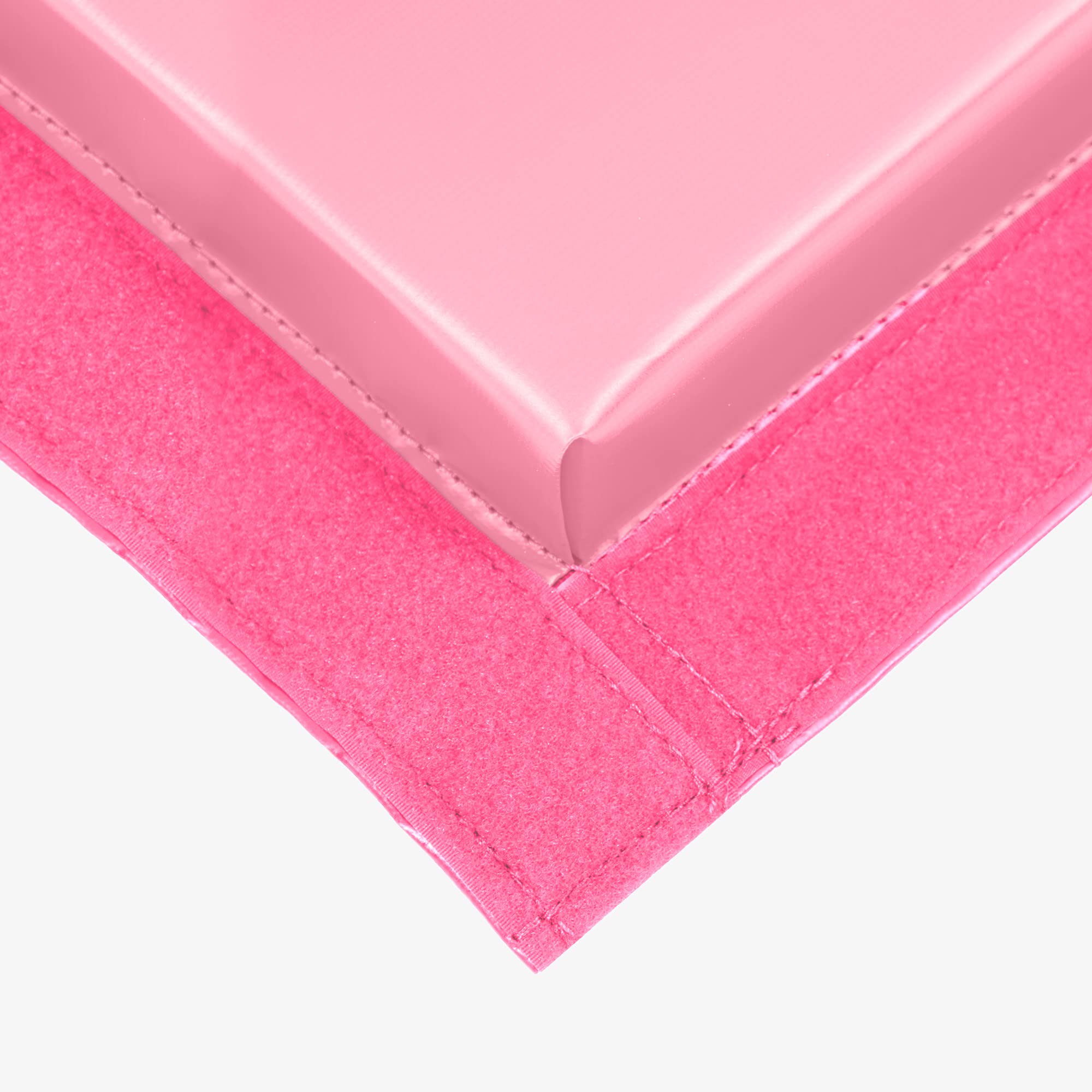 IncStores 2 Inch Thick Mat for Gymnastics | Foldable Vinyl-Covered Foam Exercise Mat Made to Help You Tumble, Cheer, Dance, Stretch, and Jump in Comfort and Style | 4'x8', Pink