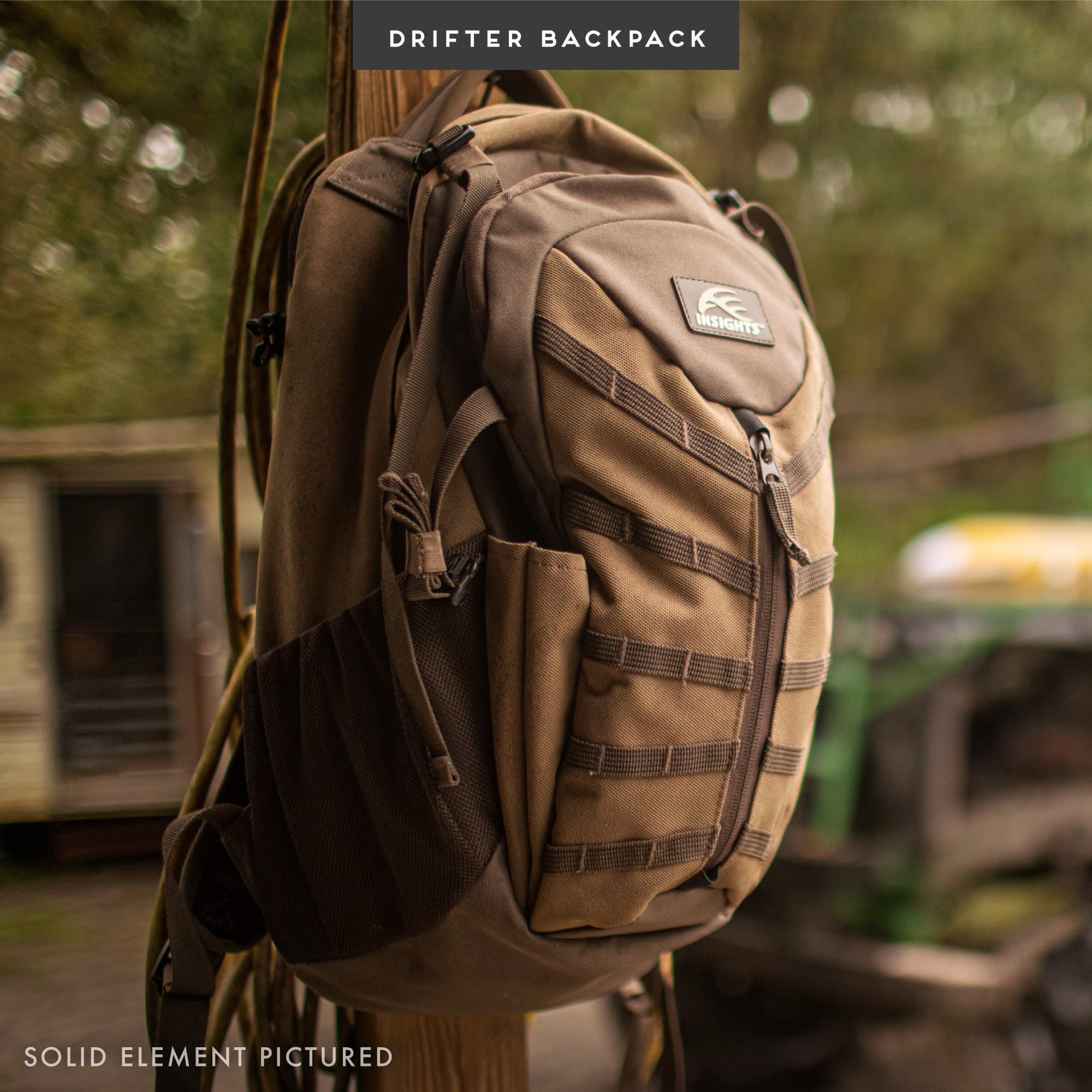 Insights Hunting by frogg toggs - The Drifter Backpack, Small, Lightweight Camo Hunting Day Pack, Mossy Oak Bottomland