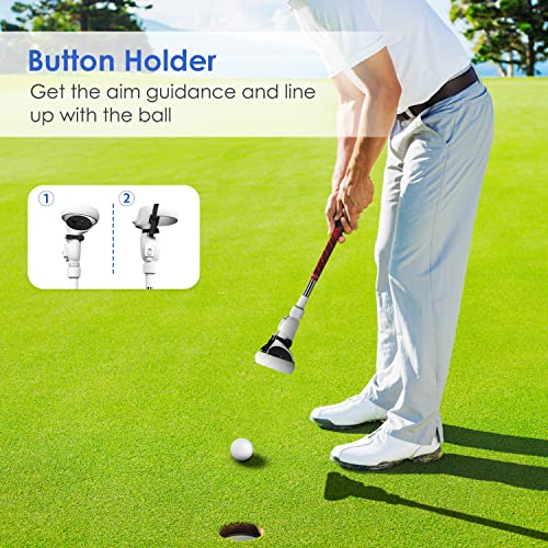 ZyberGears VR Golf Club for Oculus Quest 2 Accessories, Golf Club Handle Attachment Compatible with Meta Quest 2 Left and Right Controller