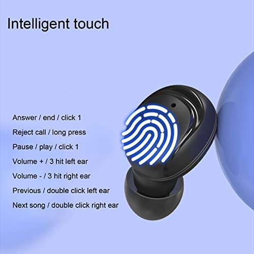 True Wireless Bluetooth5.0 Earbuds,XY30 in-Ear Noise Reduction Earphones Premium Fidelity Stereo Sound Headset E-Sports Game Earbuds for Running