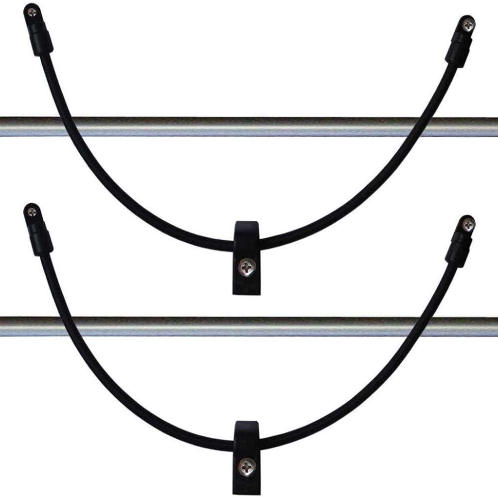 LFDecor 2 Pieces Black Bungee Paddle Holder Bungee Cord Replacement Suit for Marine Fishing Boat Kayak
