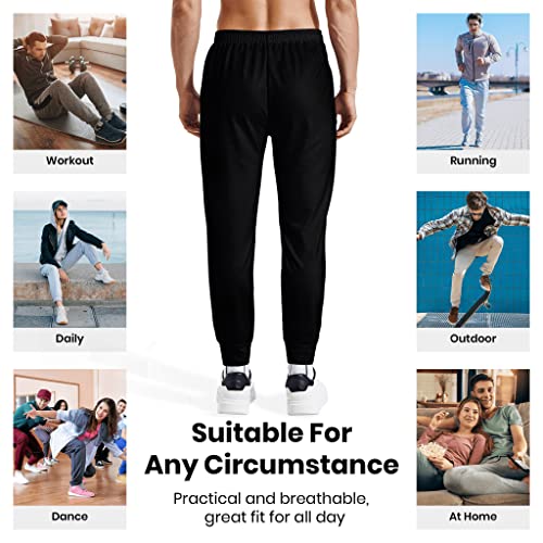 KYBATE American Flag Sweatpants for Men, Breathable US Flag Jogger Pants Stretch Athletic Pants with Elastic Waist, X-Large